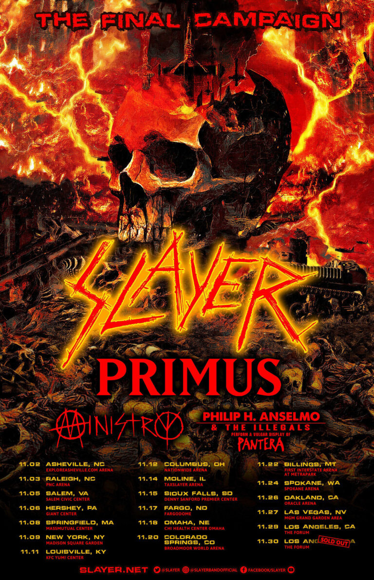 Phul/Illegals begin tour with Slayer tomorrow! – Pantera