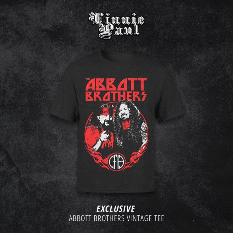 Now you can get the first “official” Abbott Brothers T-shirt. – Pantera