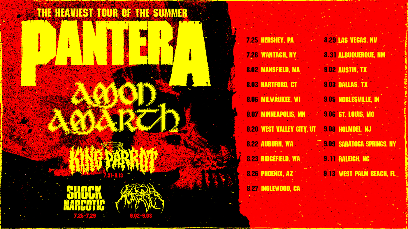 SUMMER TOUR UPDATE – Pantera